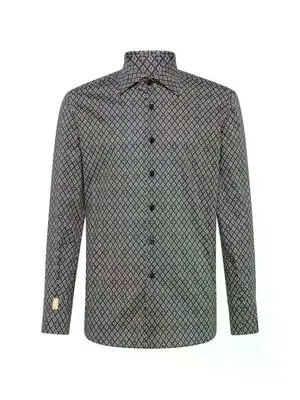 BILLIONAIRE Geometric Long-sleeved Shirt