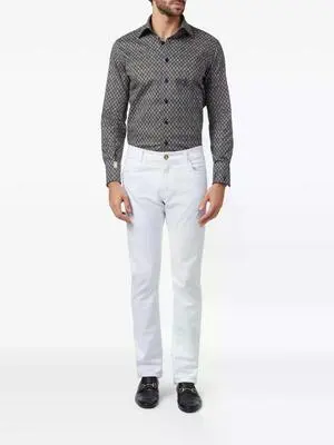 BILLIONAIRE Geometric Long-sleeved Shirt