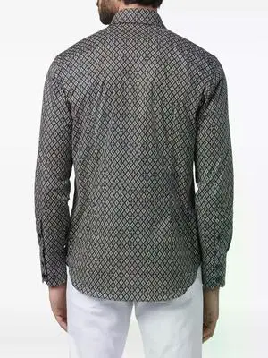 BILLIONAIRE Geometric Long-sleeved Shirt
