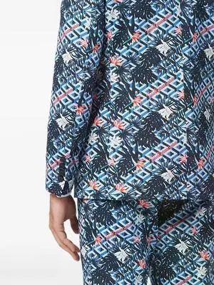 BILLIONAIRE Geometric Palm-print Blazer - Blue