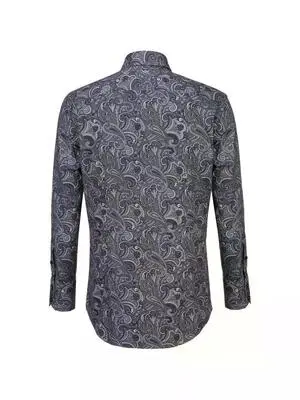 BILLIONAIRE Paisley-print Shirt - Black