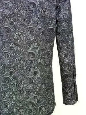 BILLIONAIRE Paisley-print Shirt - Black