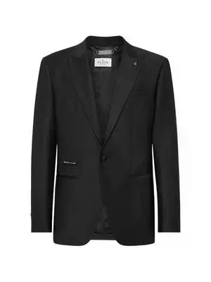 Philipp Plein Smiley Face-print Blazer - Black