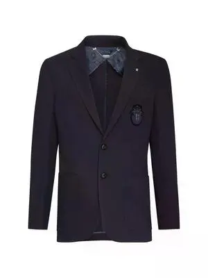 BILLIONAIRE Logo-detail Blazer - Blue