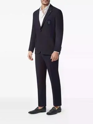 BILLIONAIRE Logo-detail Blazer - Blue
