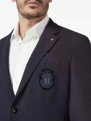 BILLIONAIRE Logo-detail Blazer - Blue