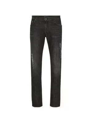 Billionaire Black Wash Jeans For Men