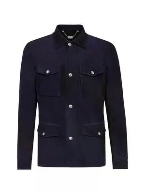 BILLIONAIRE Button-up Suede Jacket