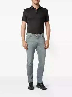 BILLIONAIRE Embroidered-logo Jeans - Grey