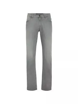 BILLIONAIRE Embroidered Five-pocket Trousers - Grey