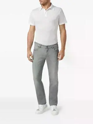 BILLIONAIRE Embroidered Five-pocket Trousers - Grey