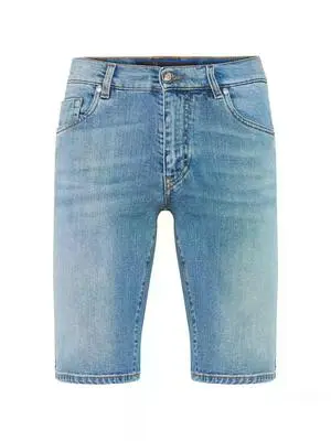 BILLIONAIRE Embroidered Denim Shorts