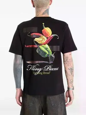 Filling Pieces Pepper Graphic T-shirt - Black