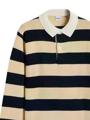 Aspesi Striped Polo Shirt - Blue