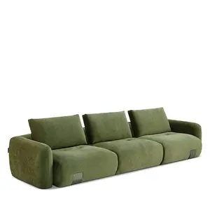 CHATEAU D'AX Saluto Three Piece Fabric Motion Sectional Exclusive - E Green