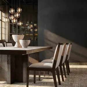 BERNHARDT Outline Wooden Frame Side Chair - B/cassel
