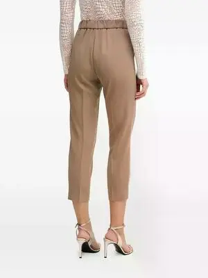 Sisley Button Tailored Trousers - Neutrals