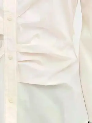 Sisley Puffed-sleeves Gathered Shirt