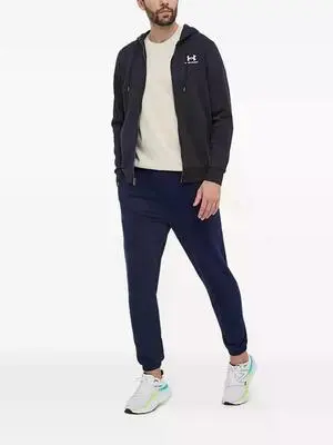 Under Armour Logo-print Zip-up Hoodie - Blue