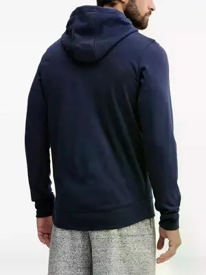 Under Armour Zipped Hoodie With Logo Detail - Blue