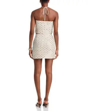 Line & Dot Sunstone Embellished Halter Top