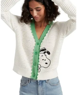 Chinti & Parker Cotton Crochet Cardigan