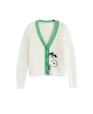 Chinti & Parker Cotton Crochet Cardigan