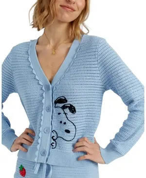 Chinti & Parker Cotton Crochet Cardigan