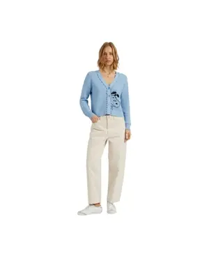 Chinti & Parker Cotton Crochet Cardigan