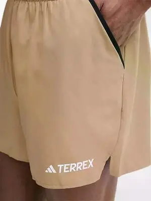 Adidas Logo-print Shorts - Brown