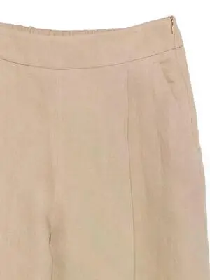 Agnona Pleated Trousers - Neutrals