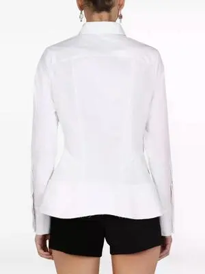 Givenchy Shirt With Buttoned Cuffs And Asymmetric Hem