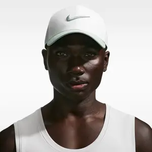 Nike Dri-fit Club Structured Swoosh Cap - White