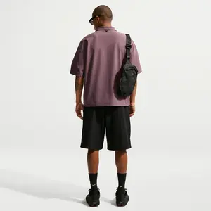 Nike 24.7 Perfectstretch Dri-fit Uv Button-up Shirt - Purple
