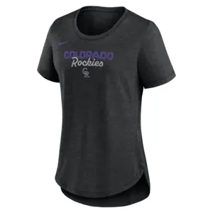 Nike Colorado Rockies Arched Team Name Mlb T-shirt - Black