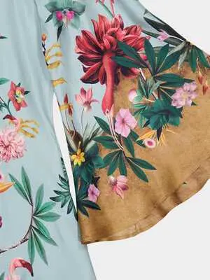 La DoubleJ Zooflora Maxi Magnifico Silk Dress - Multicolour
