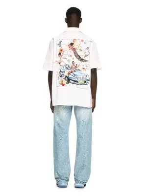 Off-White Relaxed-fit Paint Splatter Jeans