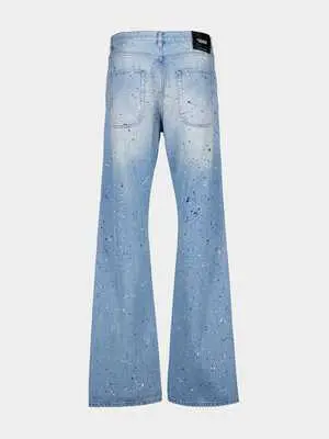 Off-White Relaxed-fit Paint Splatter Jeans