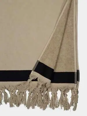 HAOMY Taupe Copacabana Cotton Beach Towel