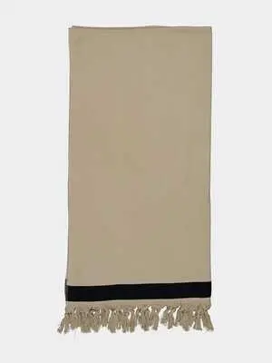 Haomy Taupe Copacabana Cotton Beach Towel - Beige