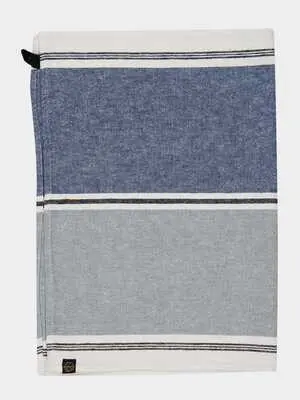Haomy Trevise Linen Kitchen Towel - Blue