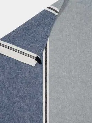 Haomy Trevise Linen Kitchen Towel - Blue
