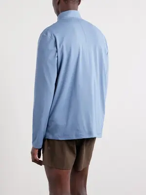 Lululemon Slim-fit Stretch Recycled-jersey Half-zip Top