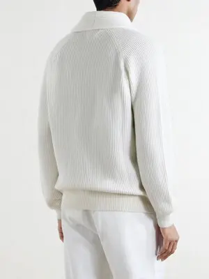 Brunello Cucinelli Cashmere Cardigan - White