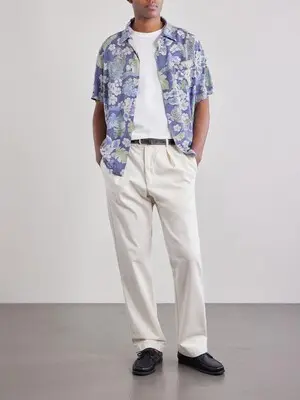 Hartford New Palmito Printed Woven Shirt - Blue