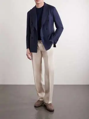 Brioni Double-breasted Wool Suit Jacket
