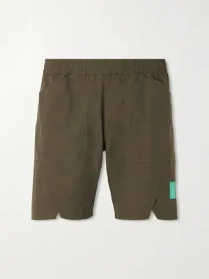 DISTRICT VISION Taslan Straight-leg Nylon Shorts - Green
