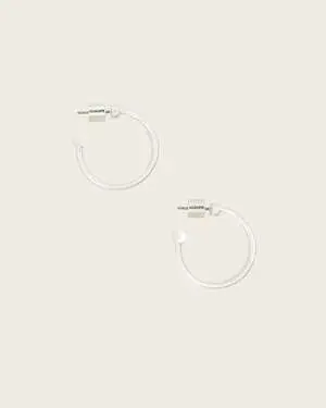ALLSAINTS AllSaints Janna Hoop Earrings Silver