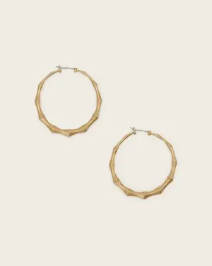 ALLSAINTS AllSaints Clara Medium Hoop Earrings Antique Gold