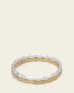 ALLSAINTS Clara Two Tone Bangle - Gold